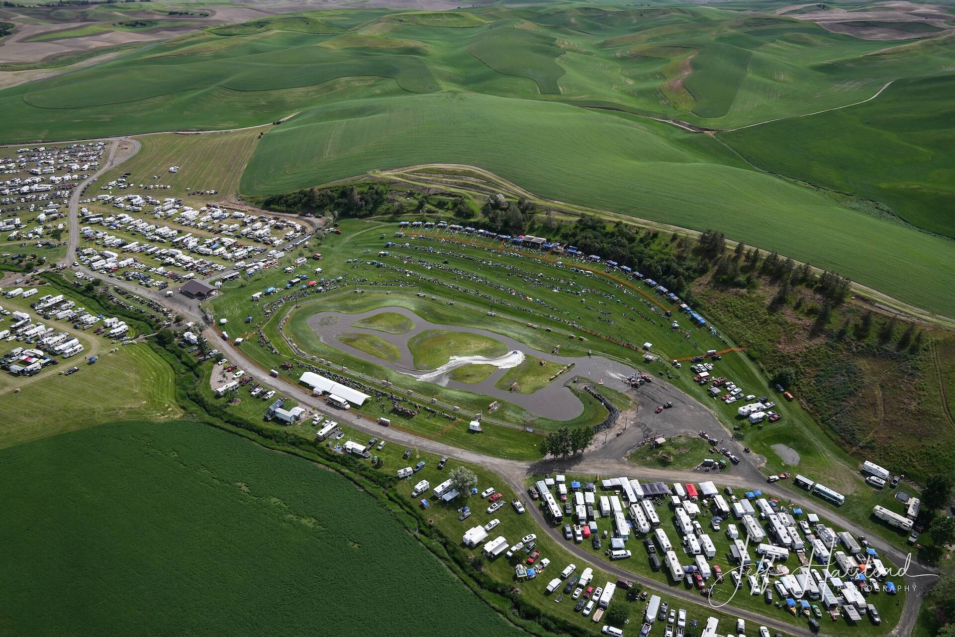 Race Day from the Helicopter